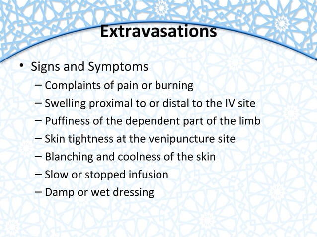 Extravasation | PPT | First Aid | Injuries