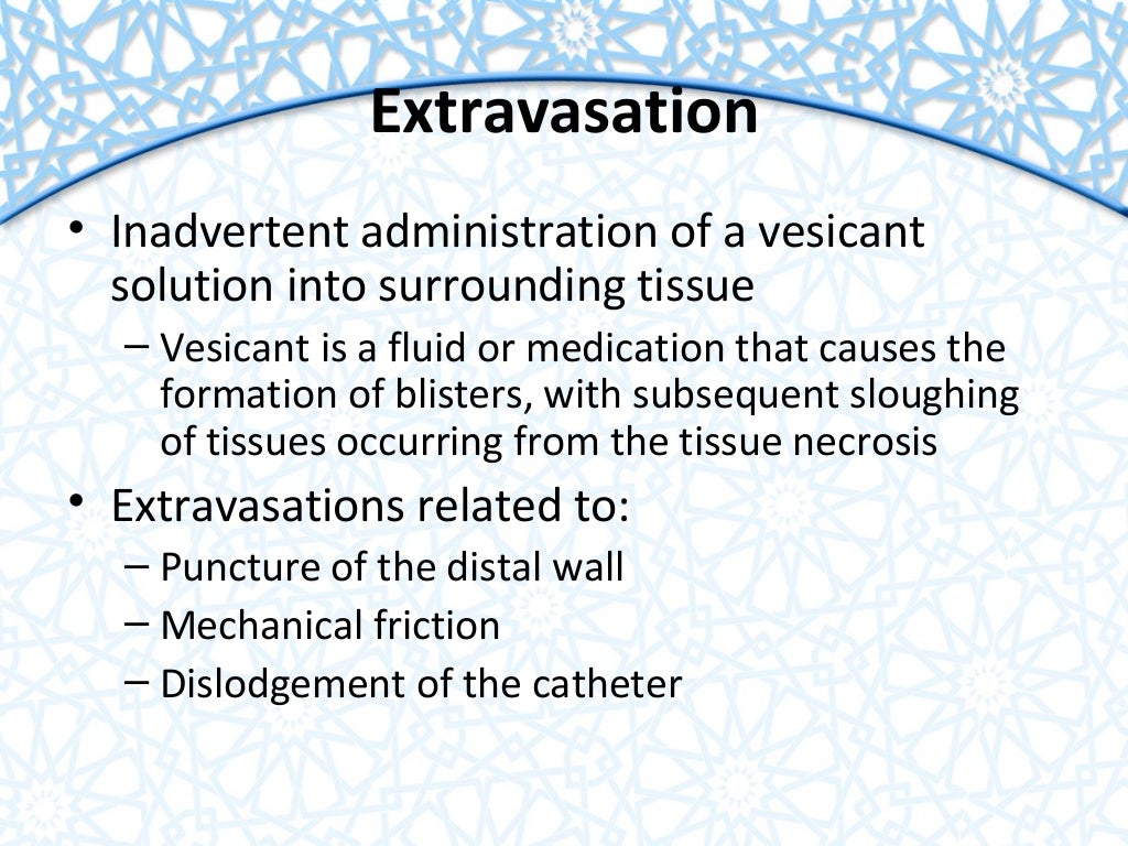 Extravasation