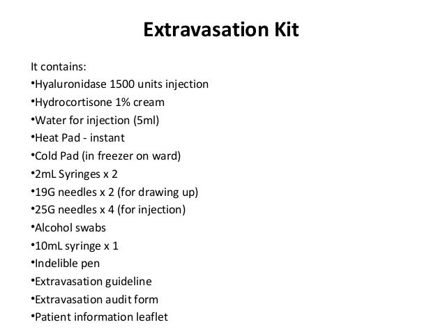 Extravasation