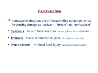 Extravasation Injury (1).pptx extravasation of chemo drugs | PPTX