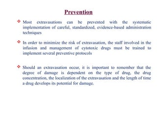 Extravasation Injury (1).pptx extravasation of chemo drugs | PPTX