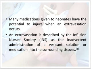 Extravasation Of Intravenous Fluid In A Preterm Neonate