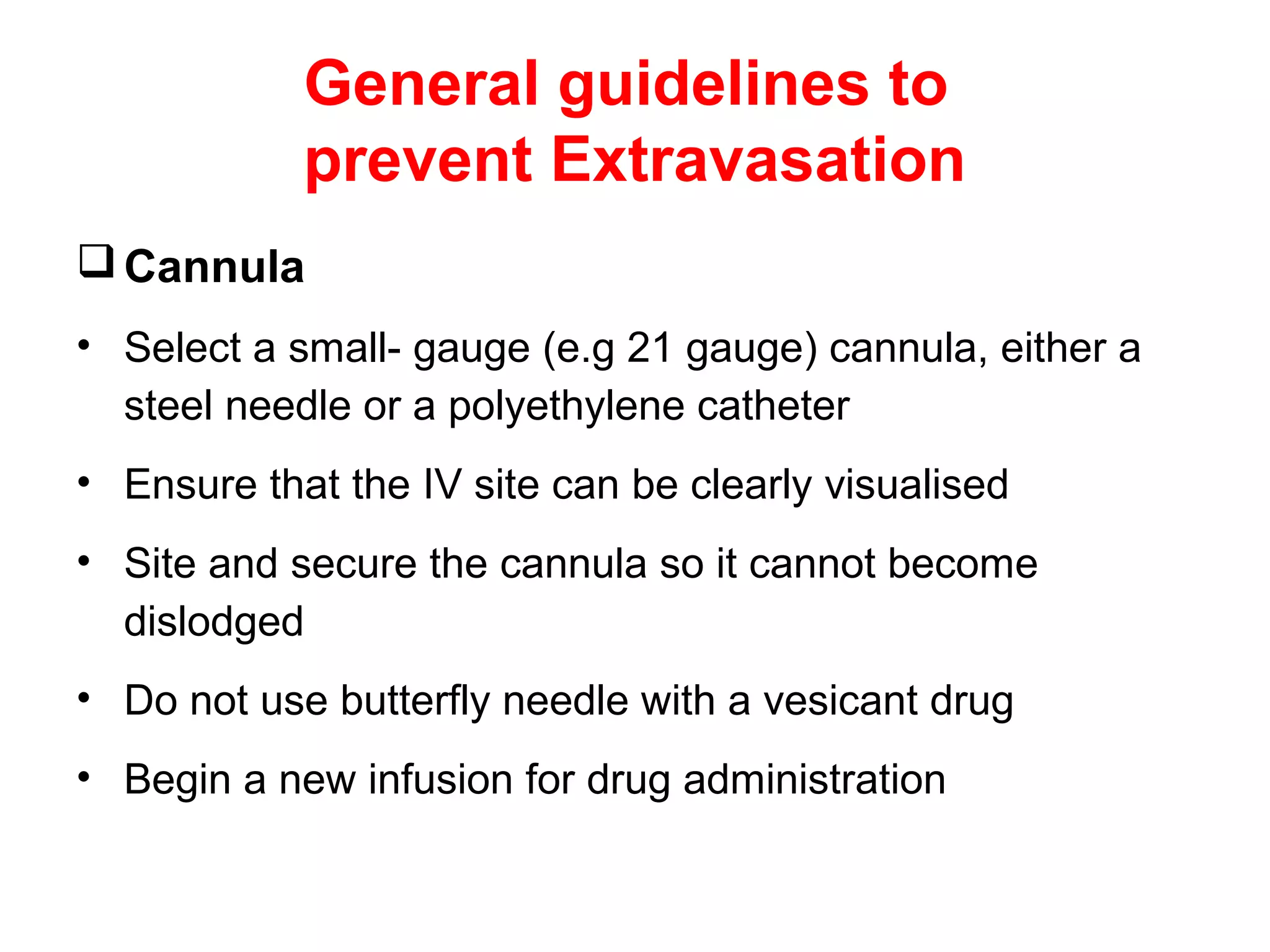 Extravasation management (1) (1) | PPT