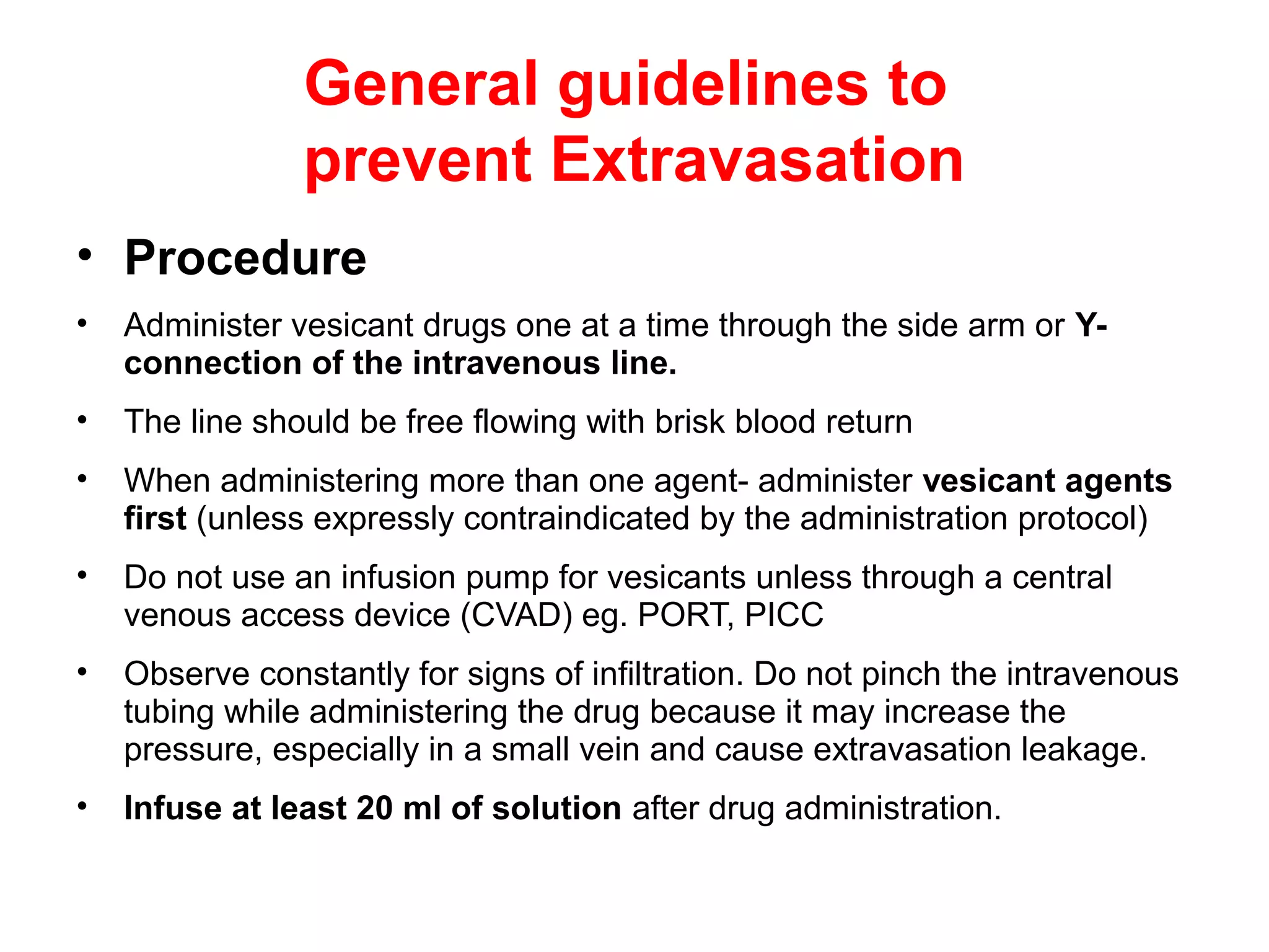 Extravasation management (1) (1) | PPT