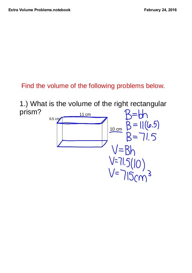 Extra volume problems