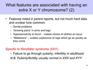 Extra x or y chromosome | PPT