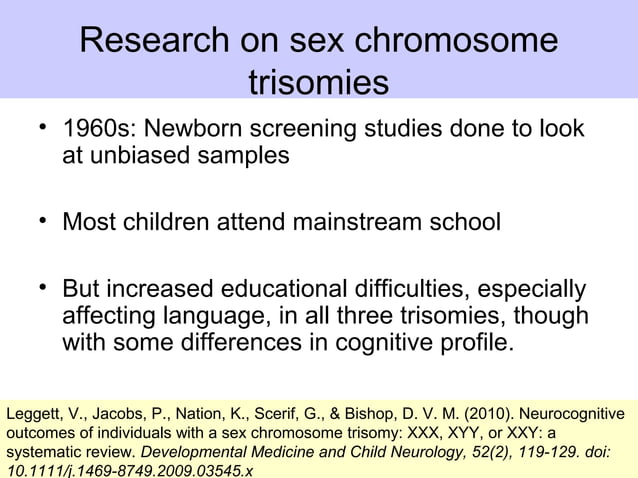 Extra X Or Y Chromosome
