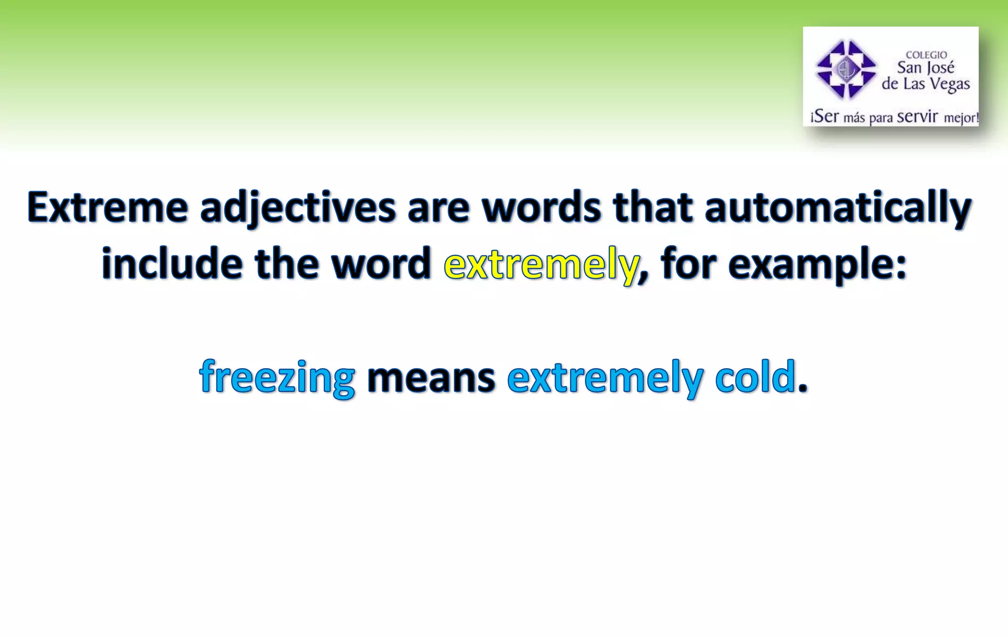 Extreme adjectives | PPTX