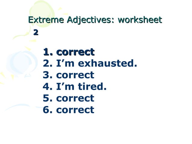 Extreme adjectives&modifiers | PPT