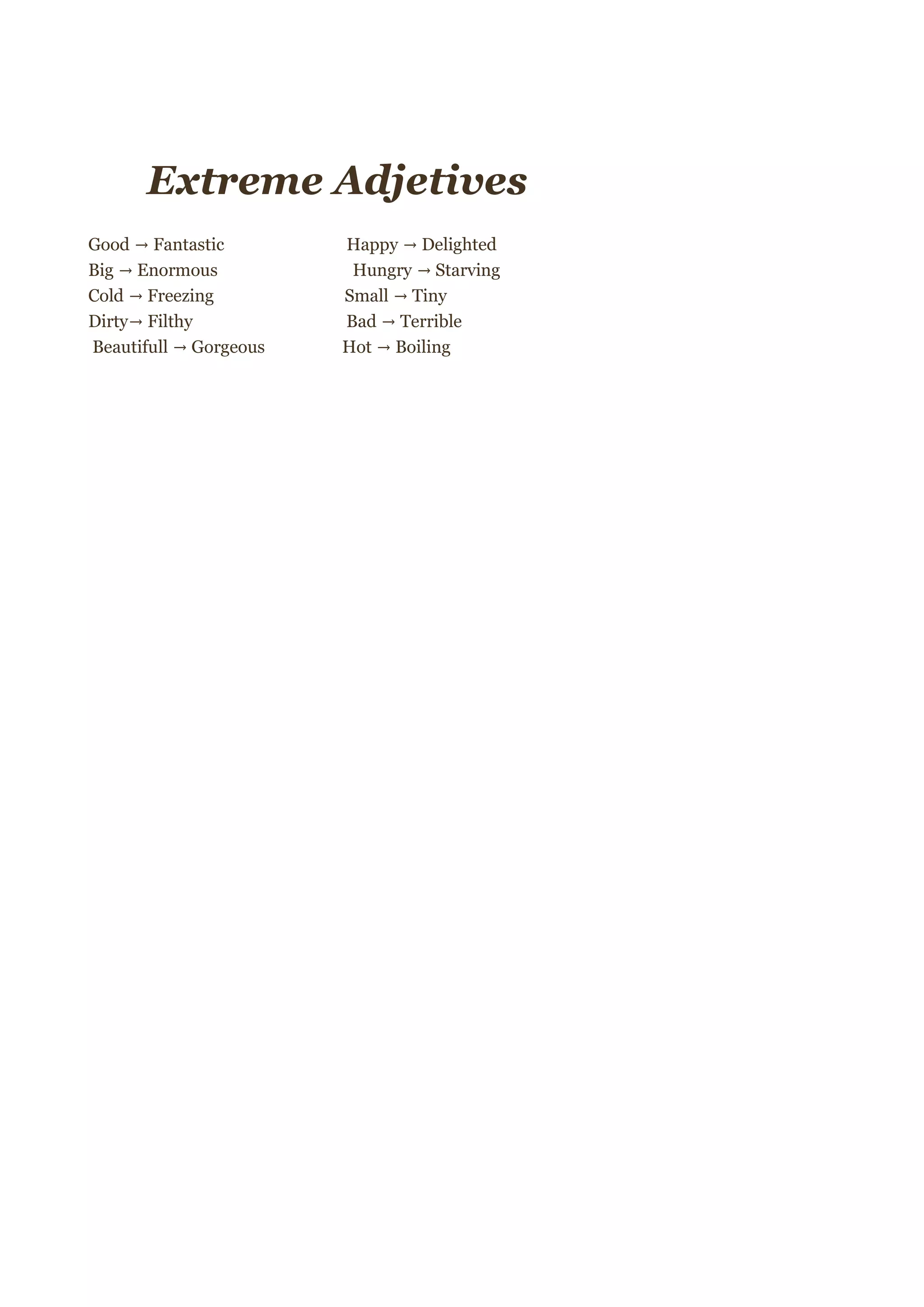 Extreme adjetives | PDF