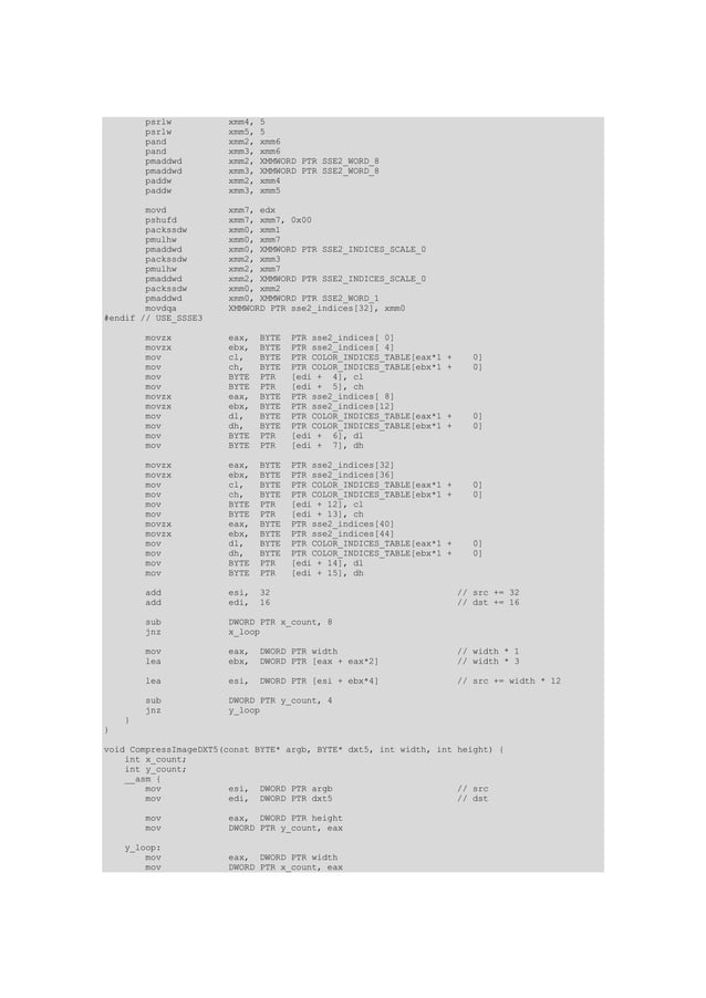 Extreme dxt compression | PDF