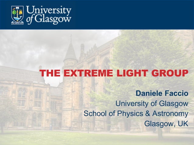 Extreme light research group overview | PDF
