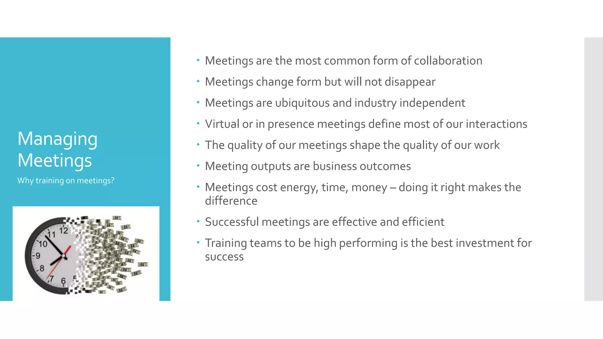 Extremely efficient and effective meetings | PPTX | Resume Writing and ...