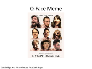 Extreme memes: O-Faces, Paper Bags, and the Paratexts of Nymp()maniac ...