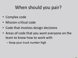 Extreme & pair programming Slides ppt | PPT