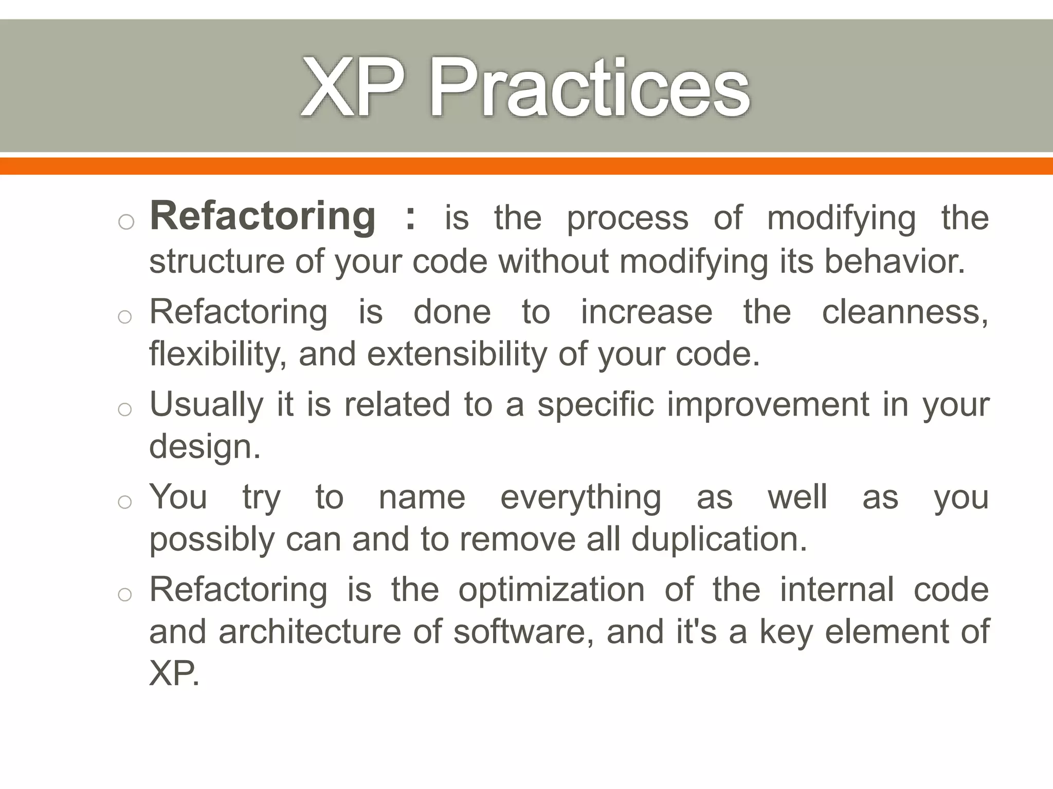 XP (Extreme programming) SE1 | PPTX