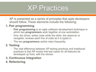 XP (Extreme programming) SE1 | PPTX