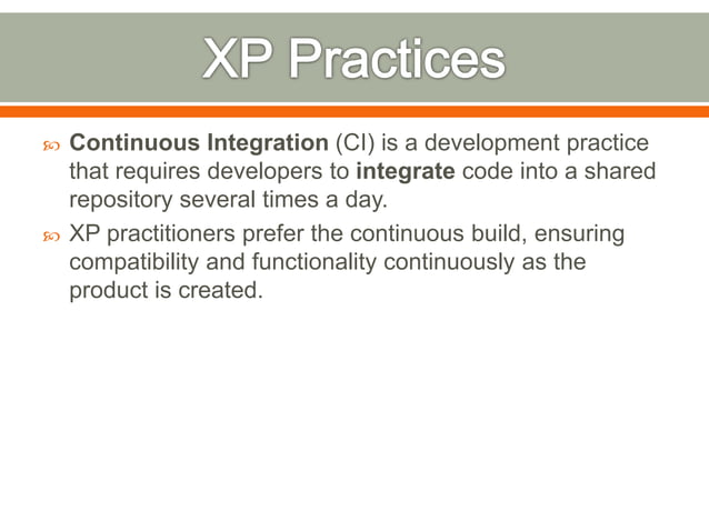 XP (Extreme programming) SE1 | PPT