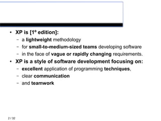 Extreme programming - Kent Beck | ODP