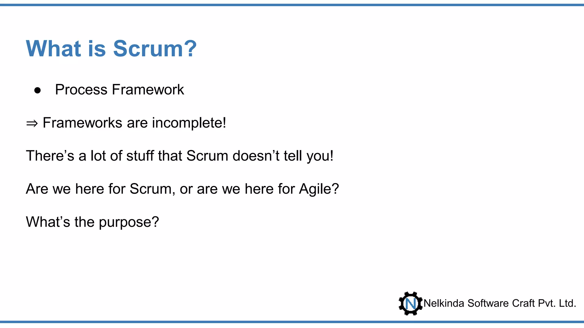 Extreme Programming 2018 — Agile Beyond Scrum | PPT
