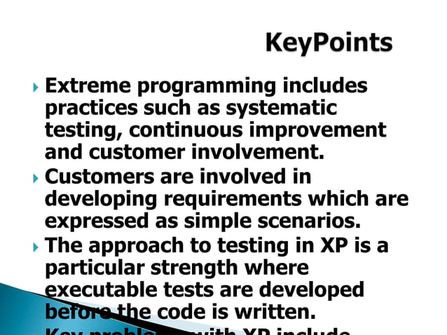 Extreme programming in Agile Development | PPT