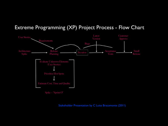 Extreme Programming (XP) Project Process Flow Chart | PPT | Computer Software and Applications ...