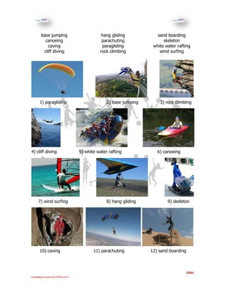 Extreme Sports answers | PDF