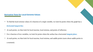 Extreme Values and Saddle Points-Multivariable Calculus | PPTX