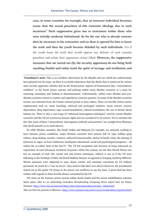 Extremism the causes effect and the cure | PDF