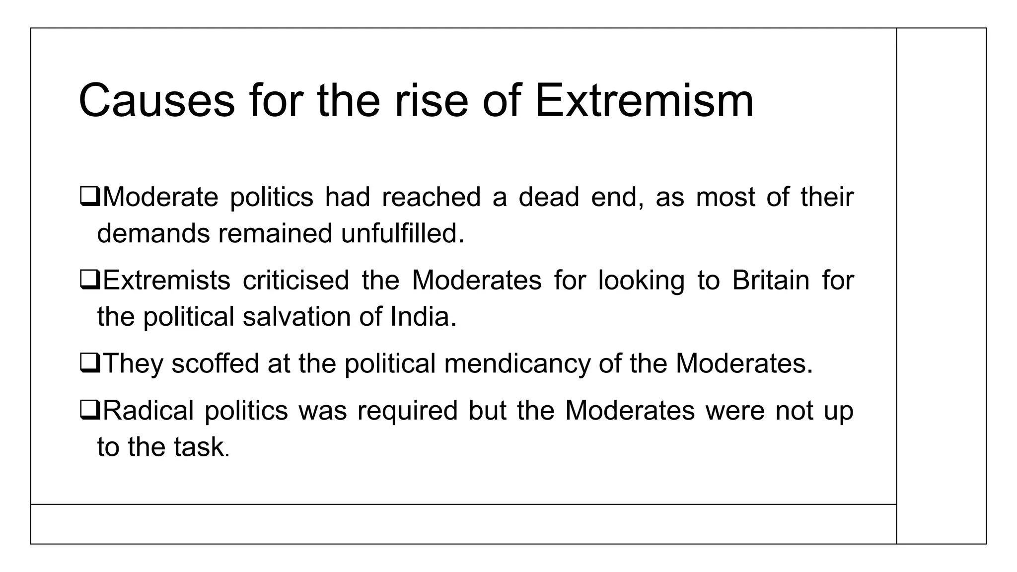Extremists of the indian nationalism in indian history | PPTX