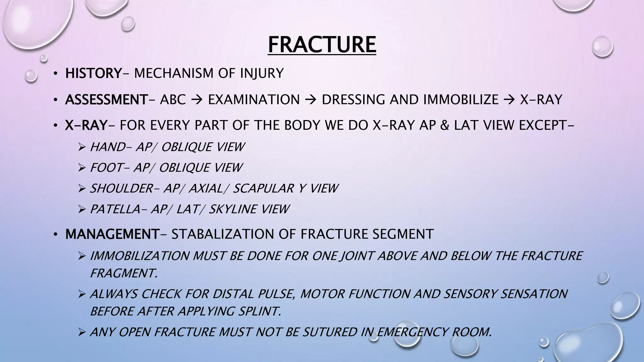 Extremity trauma part 2 | PPTX