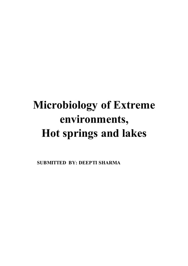 Extremophile | PDF