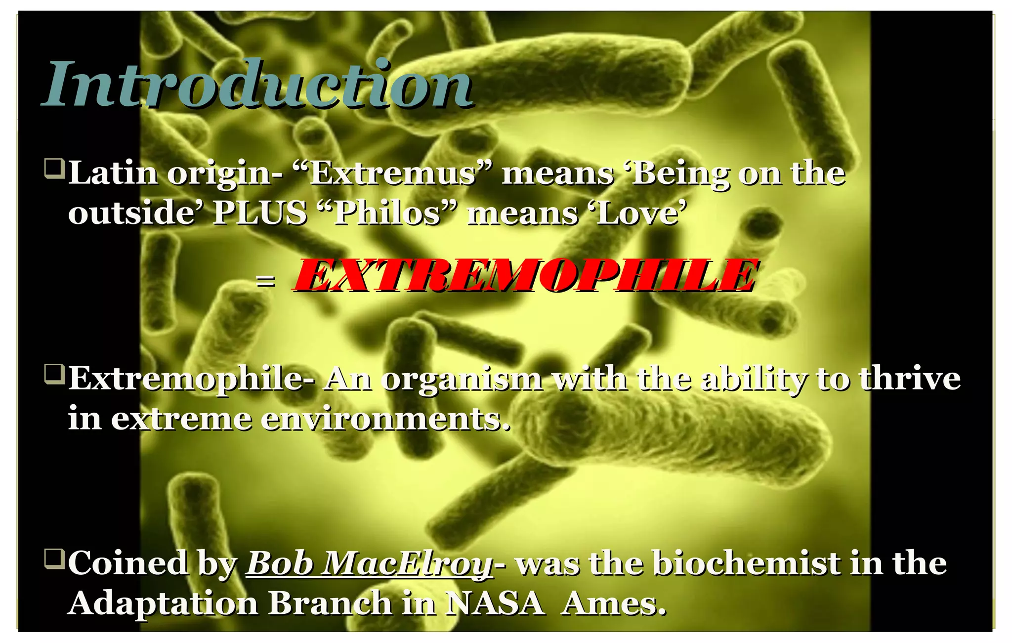Extremophiles | PPT