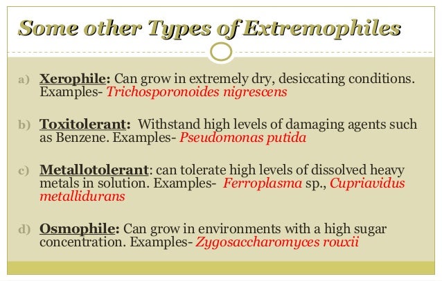 Extremophiles