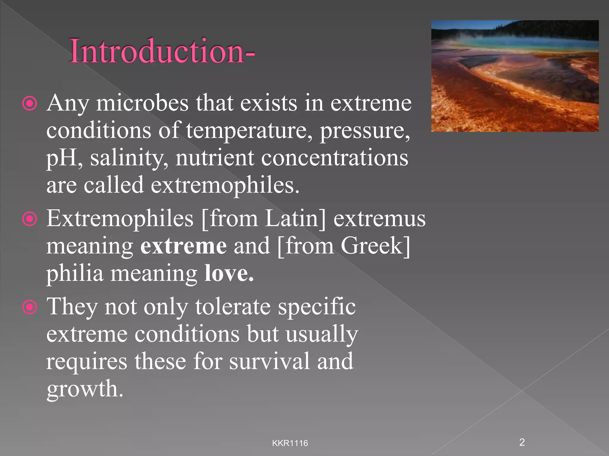 Extremophiles | PPTX