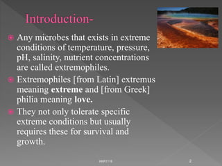 Extremophiles | PPTX