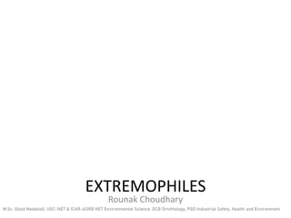 Extremophiles Journal