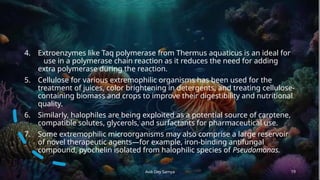Types of Extremophiles, their adaptation mechanisms, and importance. .pptx