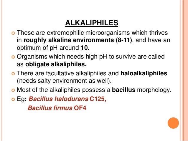 Extremopilic microorganisms