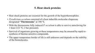 Extremophiles and their adaptations to hot environments | PPTX ...
