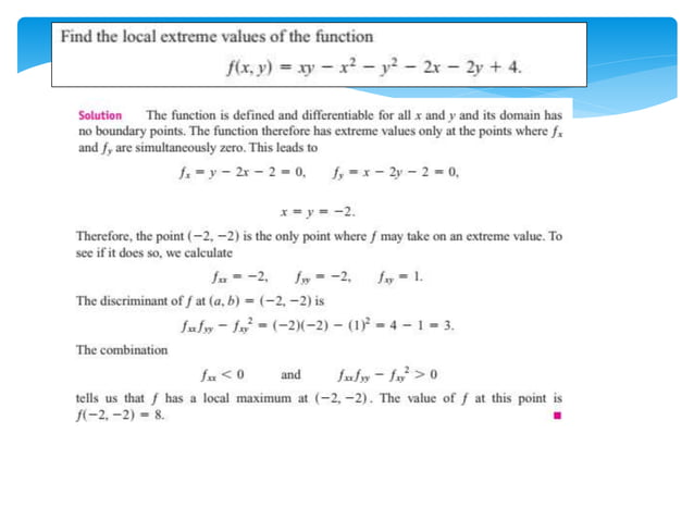 Optimisation-two and three variables | PPT