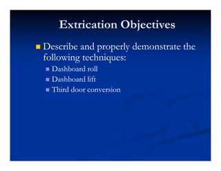 BASIC EXTRICATION TRAINING | PDF