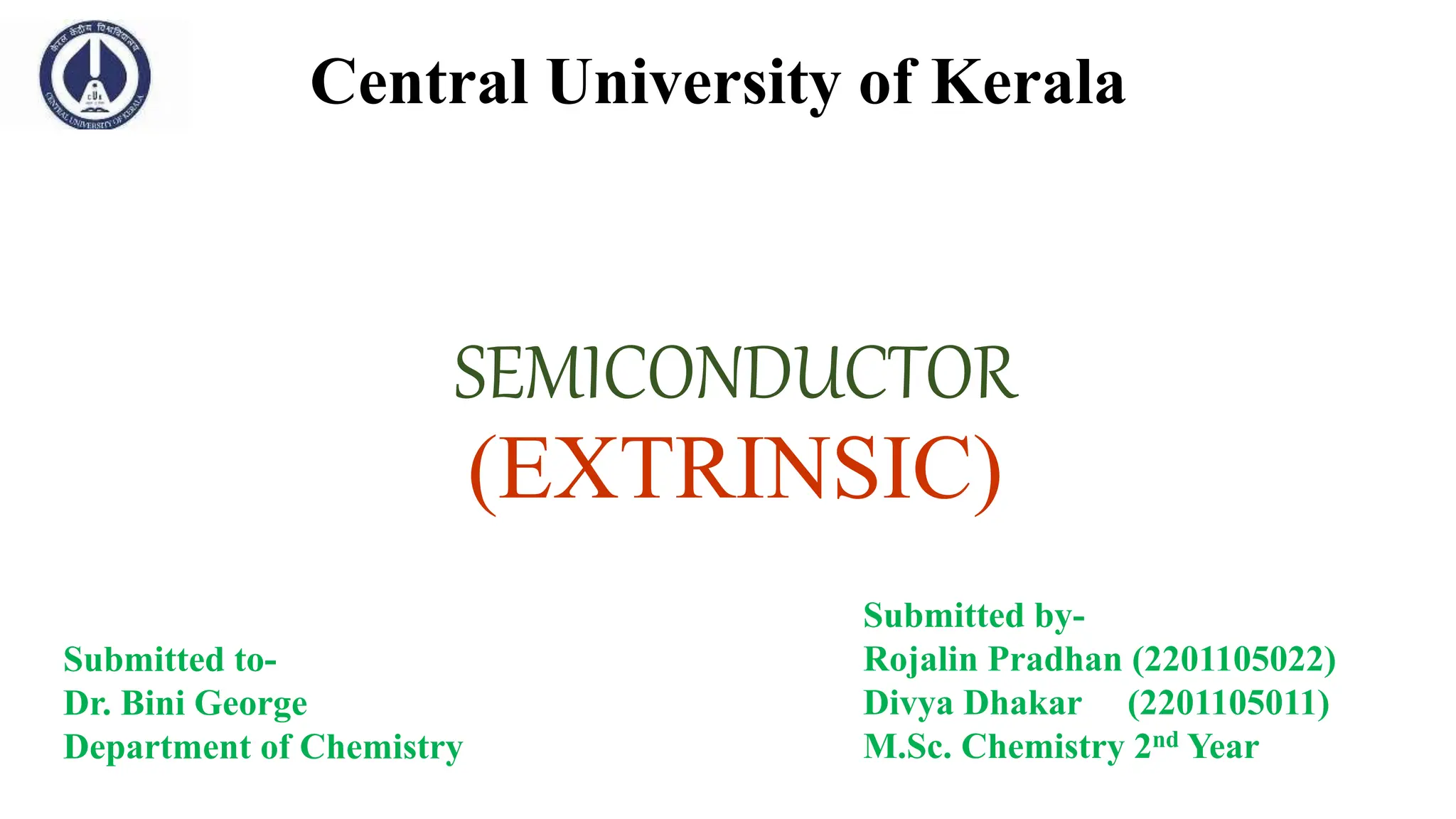 Extrinsic semiconductor n- type and p- type Semiconducter r.pptx