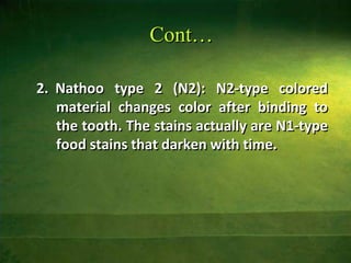 Extrinsic stains | PPTX