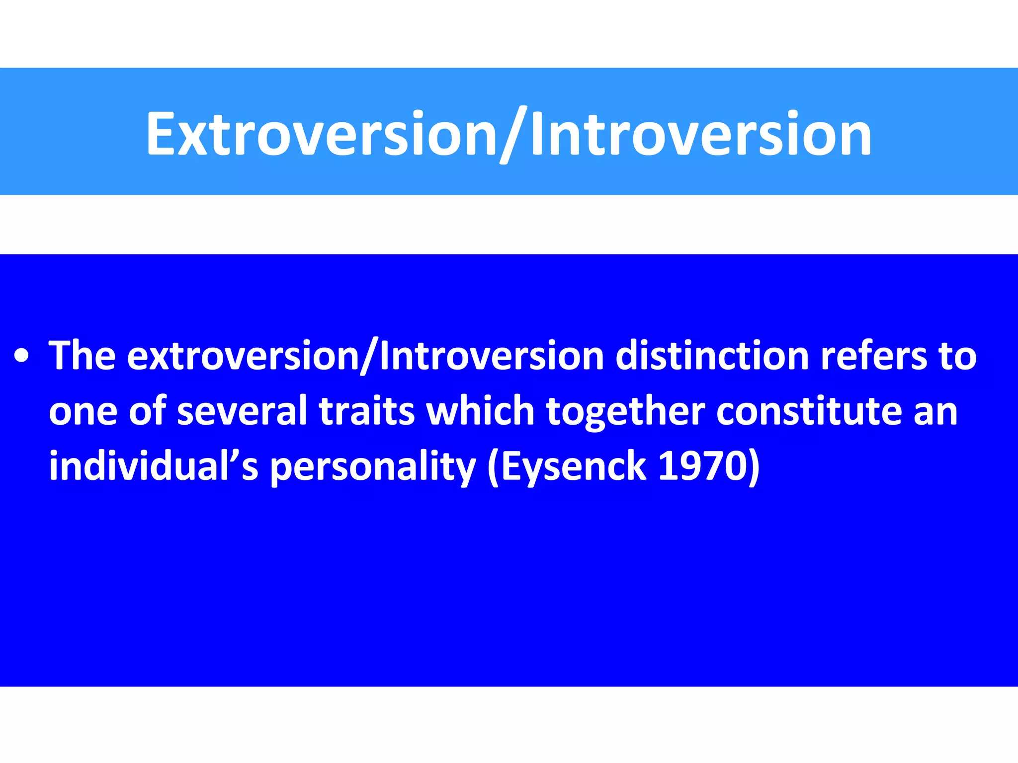 Extroversion Introversion | PPT