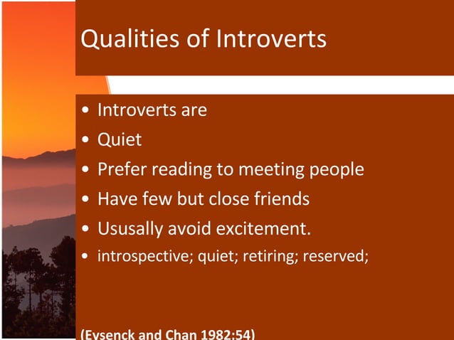 Extroversion Introversion | PPT
