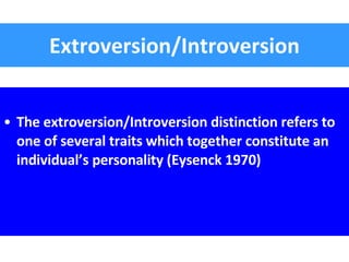 Extroversion Introversion | PPT