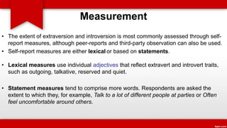 Extroversion introversion | PPT