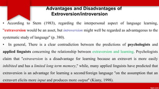 Extroversion introversion | PPT