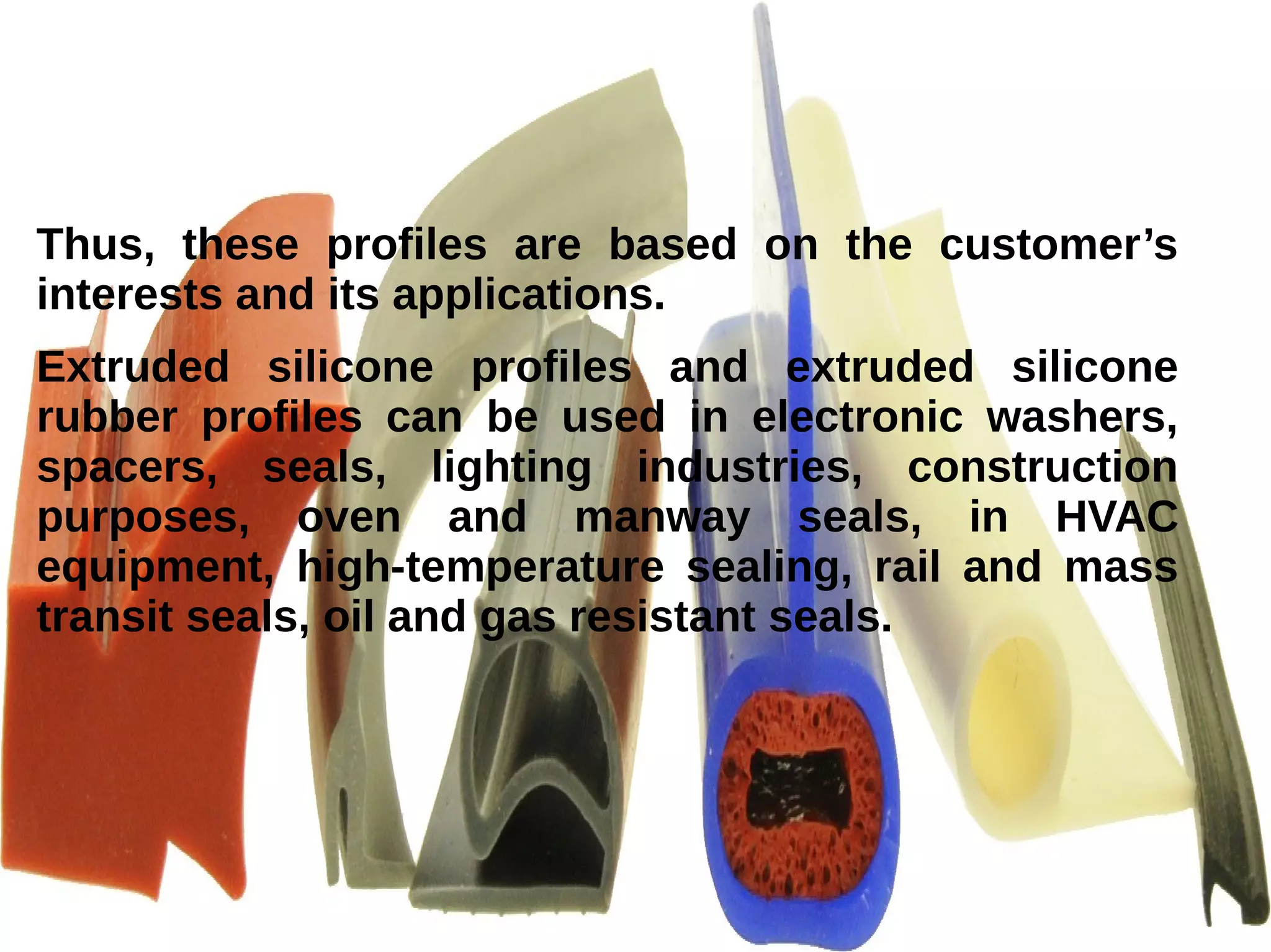Extruded silicone rubber profiles | ODP